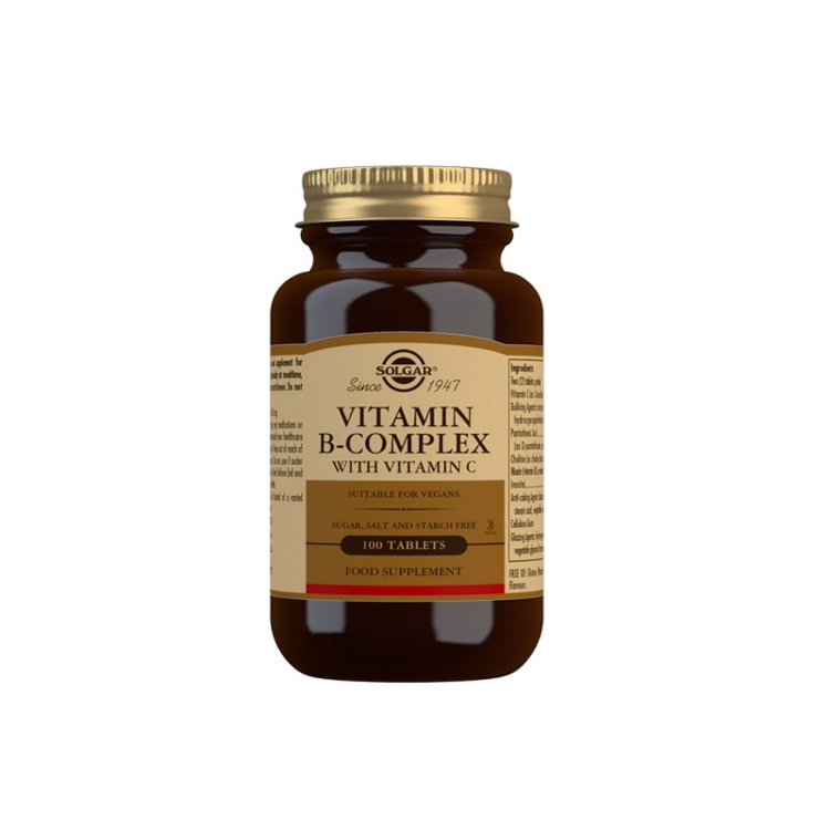 Solgar B-kompleks + vitamin C 100 tableta