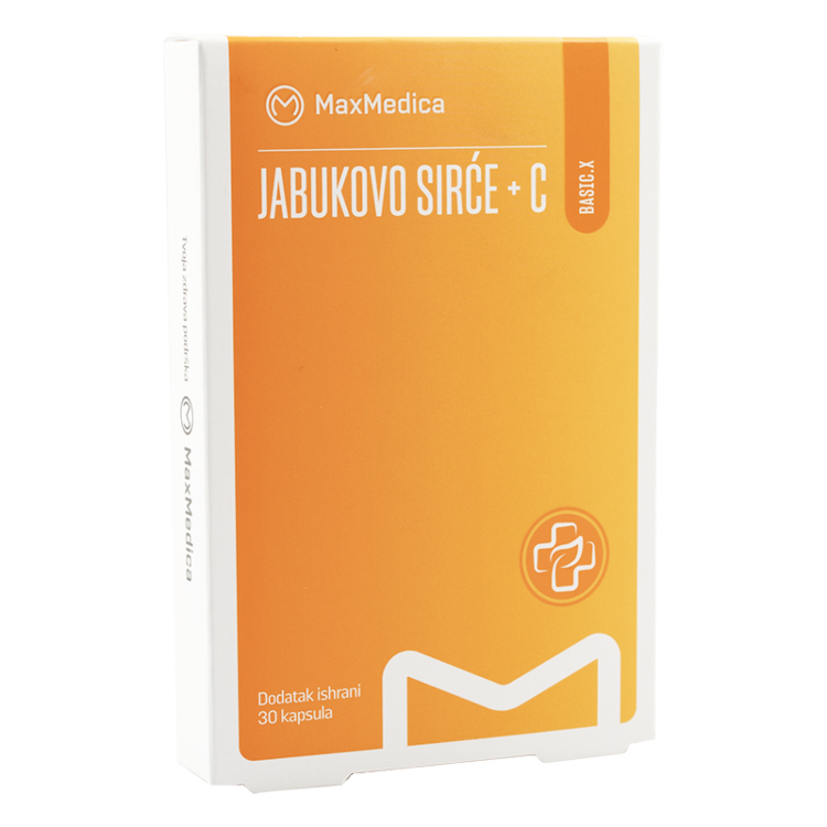 MaxMedica Jabukovo sirće + vitamin C 30 kapsula