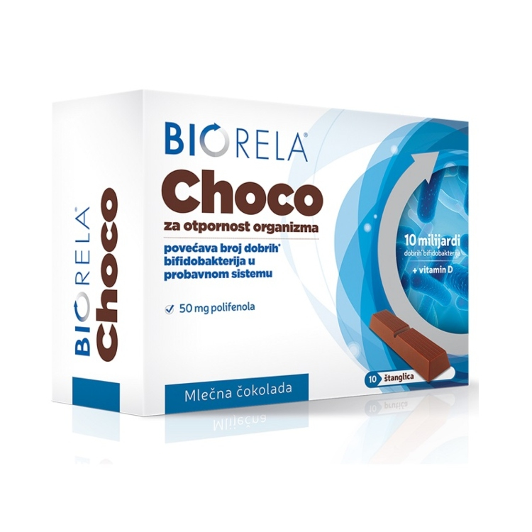 Biorela Choco 10 štanglica