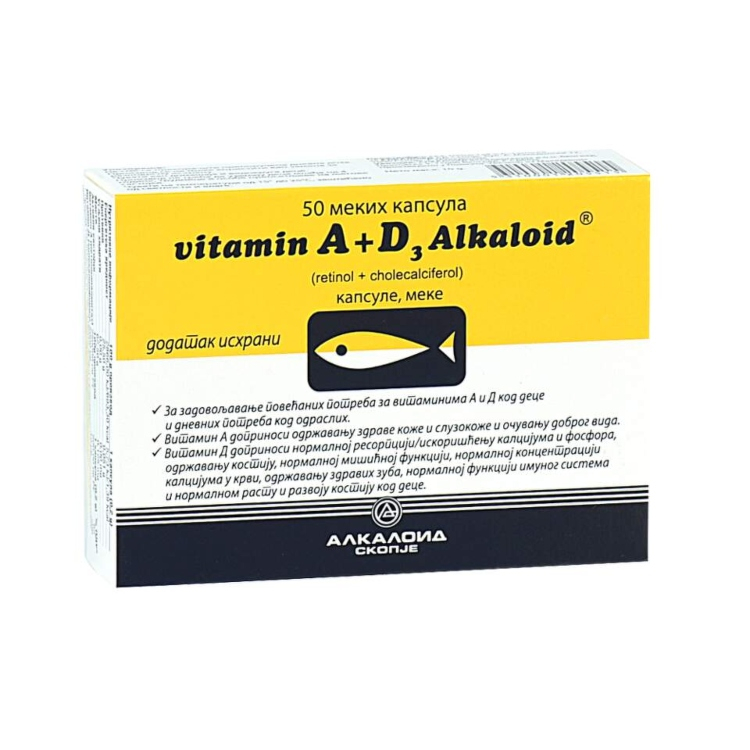 Vitamin A + D3 50 kapsula