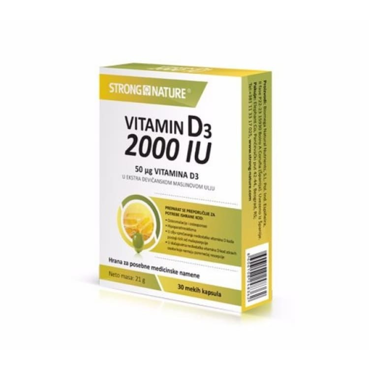 Vitamin D3 2000 IU 30 kapsula