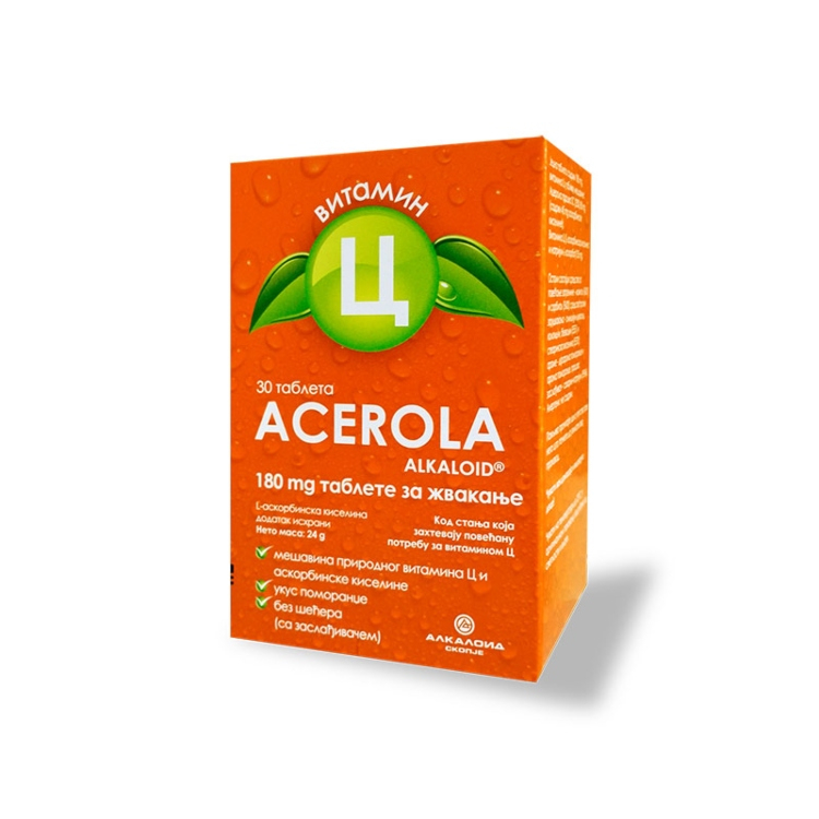 Acerola 180mg 30 tableta za žvakanje