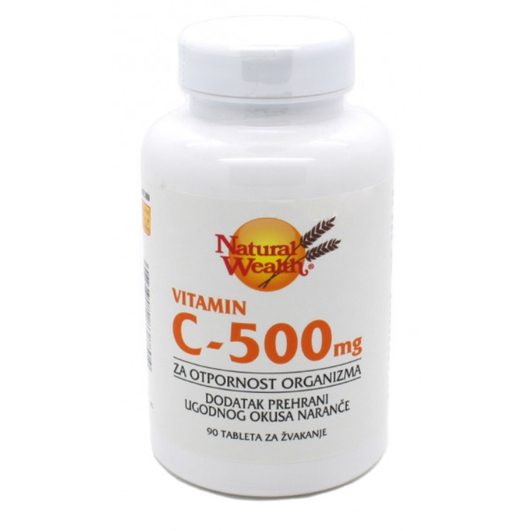 Natural Wealth vitamin C 500mg 90 tableta za žvakanje