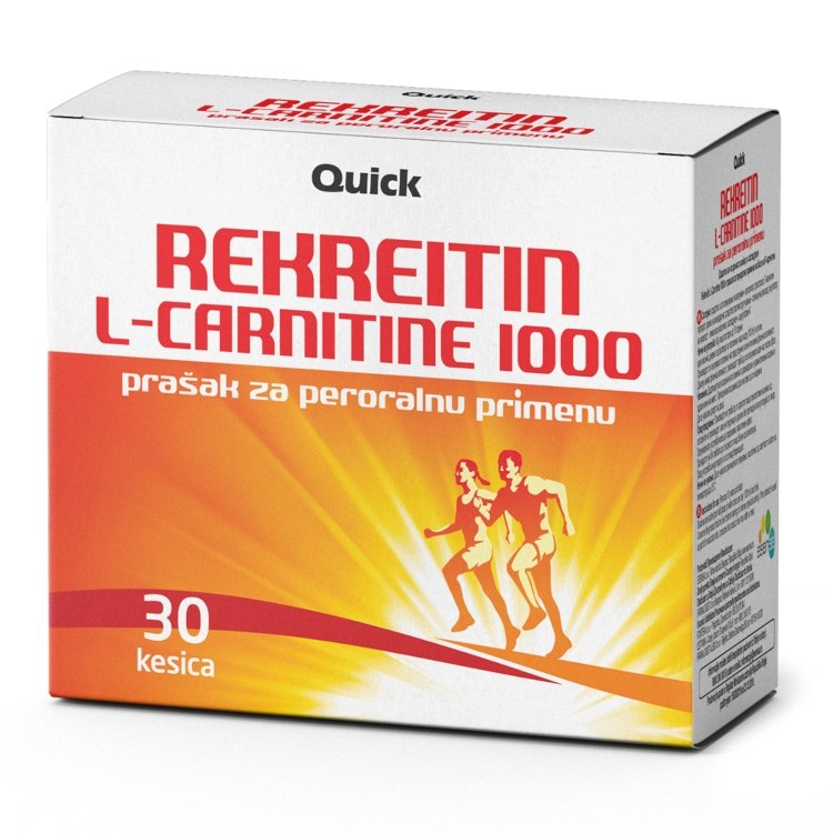 Rekreitin L-Carnitine 1000mg 30 kesica