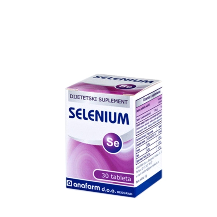Selenium 50mg 30 tableta