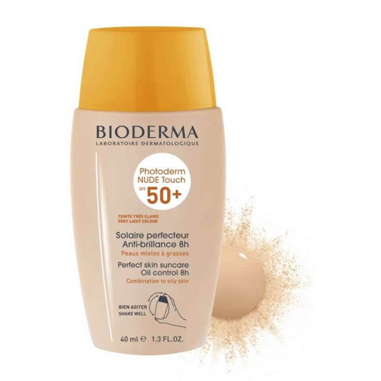 Bioderma Photoderm NUDE Touch Natural SPF50+ 40ml - Very Light (svetlija nijansa)