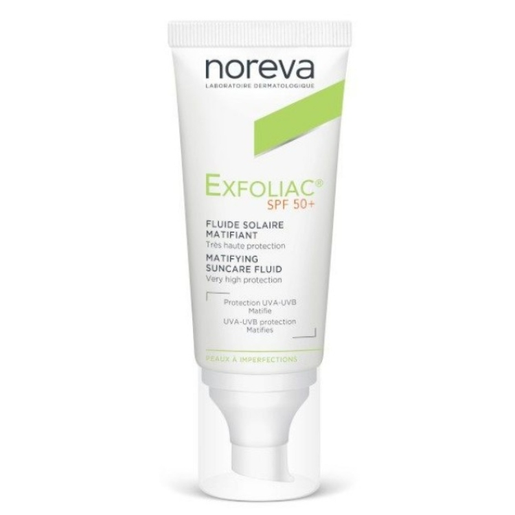 Noreva Exfoliac matirajući fluid za sunčanje SPF50+ 40ml