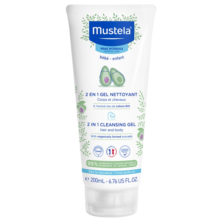 Mustela 2u1 šampon za pranje kose i tela 200ml