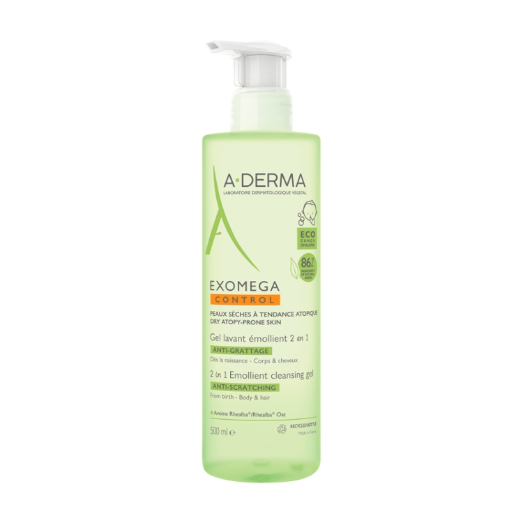 A-Derma Exomega Control penušavi gel 2in1 500ml