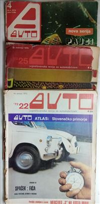 Časopisi Auto br.22 i 25/1972,br.4/1974