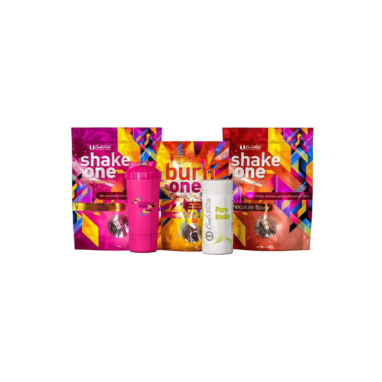 One Diet pack + Inulin i Pink Shaker