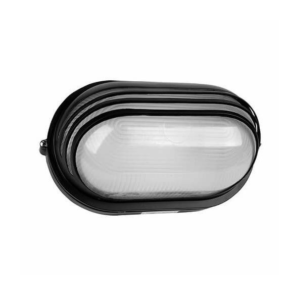 Zidna Al lampa 232 crna/IP54/E27/100W Brilight