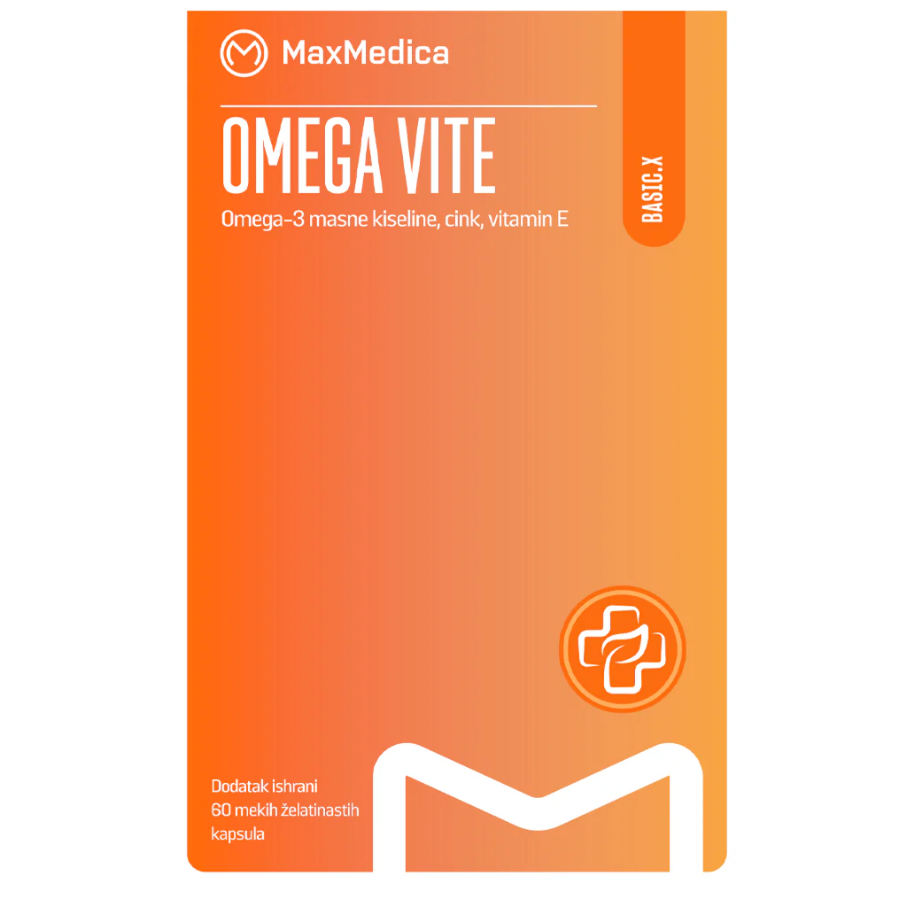 MAXMEDICA Omega Vite - Omega 3 sa cinkom i vitaminom E