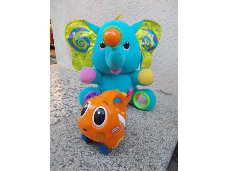 Playskool slon i LITTLE TIKES Okean riba sa svetlom