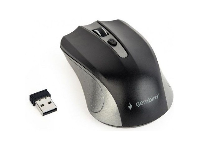 MUSW-4B-04-GB Gembird Bezicni mis 2,4GHz opticki USB 800-1600Dpi spacegrey/black 99mm