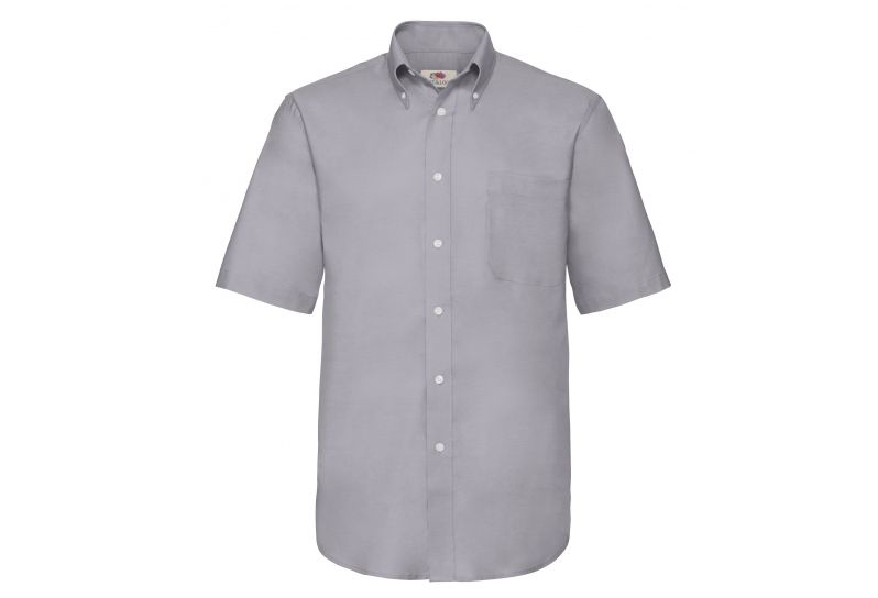 Fruit of the Loom, SS Oxford Shirt, muška poslovna košulja kratkih rukava, siva, M