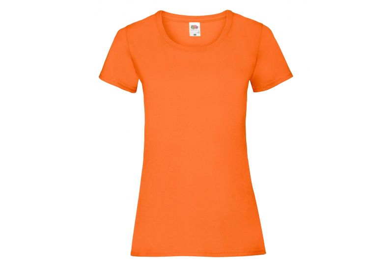 Fruit of the Loom, Valueweight, ženska pamučna majica kratkih rukava, narandžasta, S