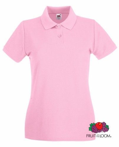 Fruit of the Loom, Ladies Premium Polo, ženska polo majica, roza, M