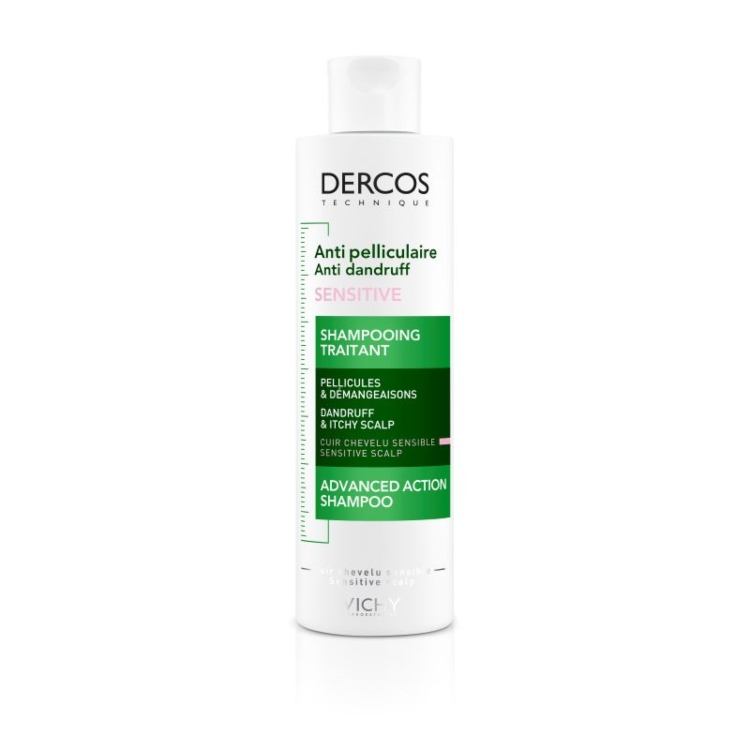 VICHY DERCOS ANTI-DANDRUFF Šampon protiv peruti za osetljivu kožu glave bez sulfata 200ml