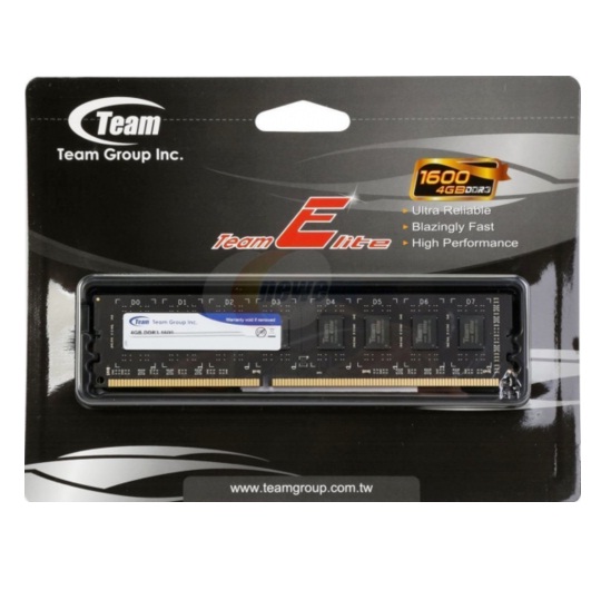 TeamGroup DDR3 TEAM ELITE UD-D3 4GB 1600MHz 1,5V 11-11-11-28 TED34G1600C1101