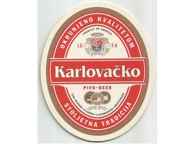 Karlovacko Pivo pivski podmetac