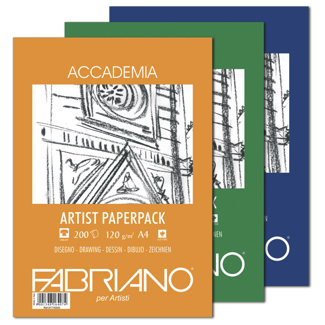 Papir Accademia A4 120g pk200 (natural grain/grana naturale) Fabriano 50814120