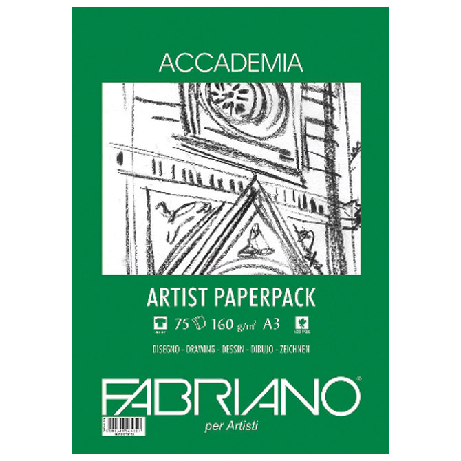 Papir Accademia A4 160g pk150 (natural grain/grana naturale) Fabriano 50814160