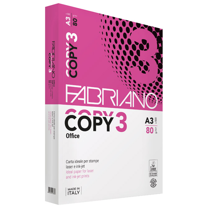 Papir Copy 3 A3 80g pk500 Fabriano 40029742