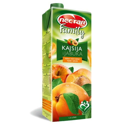 Nectar family kajsija 1.5l paket 1/8