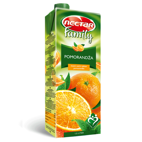 Nectar family pomorandža 1.5l paket 1/8