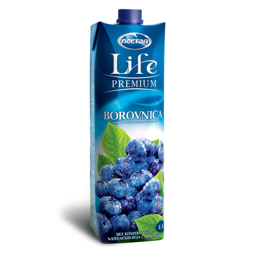 Nectar life borovnica 1l paket 1/12