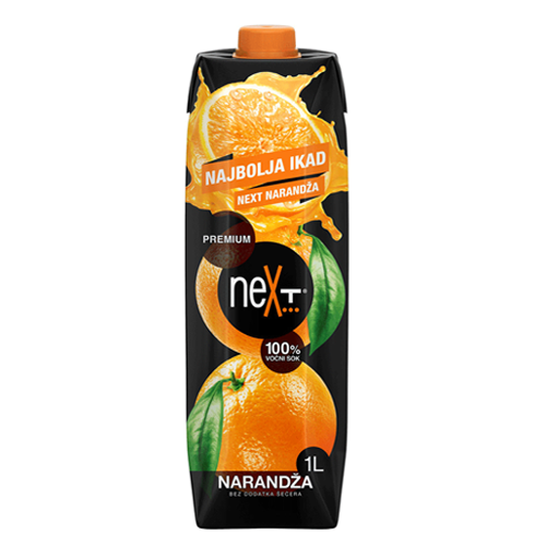 Next premium pomorandža 1l paket 1/12