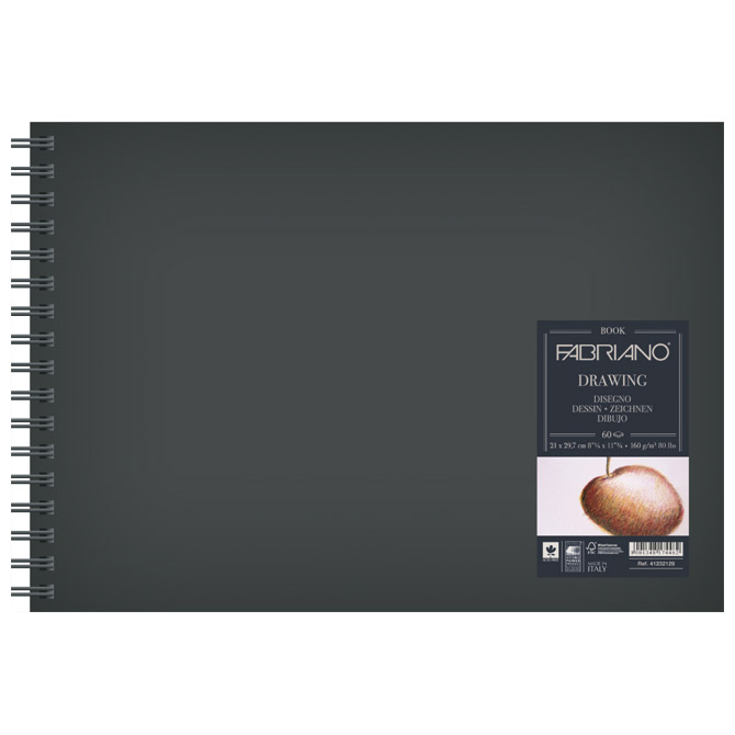 Blok drawing book spirala 15x15cm 60L 160g Fabriano 43211515