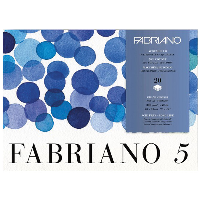 Blok Fabriano 5 23x31cm 20L 300g (rough/grana grossa) Fabriano 19100262