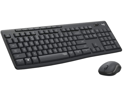 LOGITECH MK295 Silent Wireless Combo US tastatura + miš crna