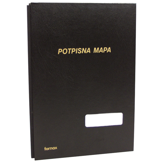 Mapa potpisna s prozorom 11 pregrada Fornax 3006 crna