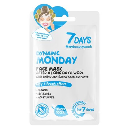 Sheet maska za čišćenje i osvežavanje lica 7DAYS My Beauty Week Dynamic Monday 28g