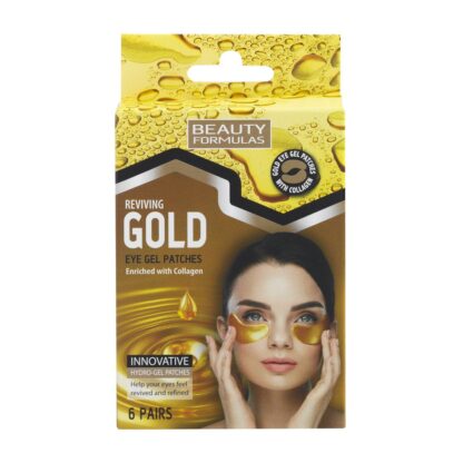 Hidrogel jastučići za obnavljanje regije ispod očiju BEAUTY FORMULAS Gold Kolagen 6/1