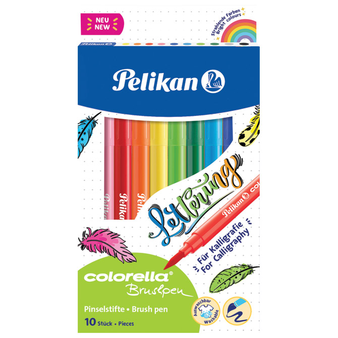 Flomaster školski 10boja karton Colorella Super Brush Pelikan 814577 blister