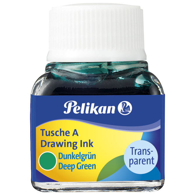 Tuš za crtanje 10ml A 523 7 Pelikan 201566 tamno zeleni