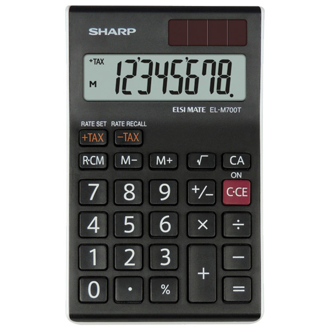 Kalkulator komercijalni 8mesta Sharp EL-M700T-WH crno beli blister