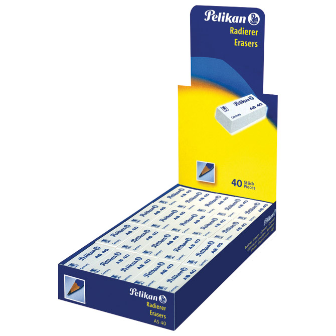 Gumica plastična AS40 Pelikan 606095 bela