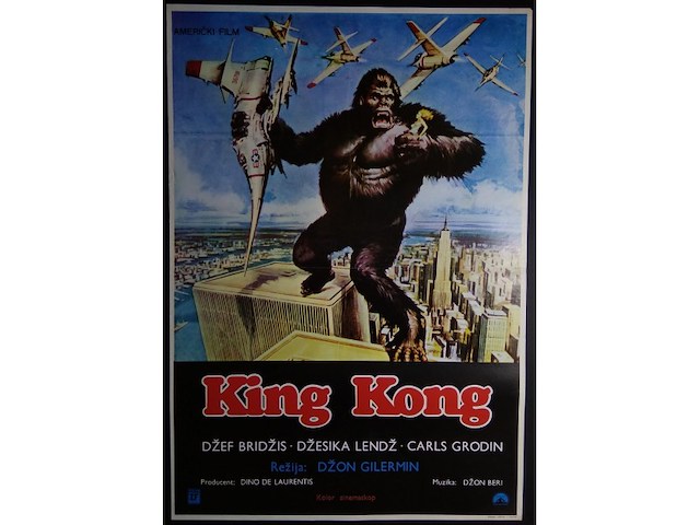 KING KONG (1976) Jessica Lange FILMSKI PLAKAT