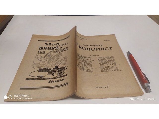JUGOSLOVENSKI EKONOMIST  4 / 1939