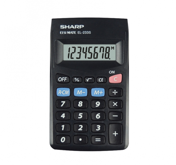 SHARP Kalkulator EL-233SB-BK