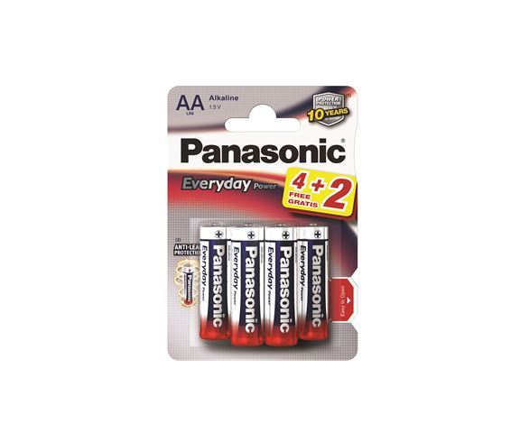 PANASONIC baterije LR6EPS/6BP -AA 6kom, Alkaline Everyday powerID EK000185049