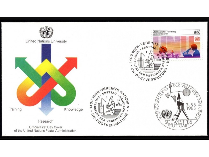 UN FDC 1985 god. Wien - UN Univerzitet