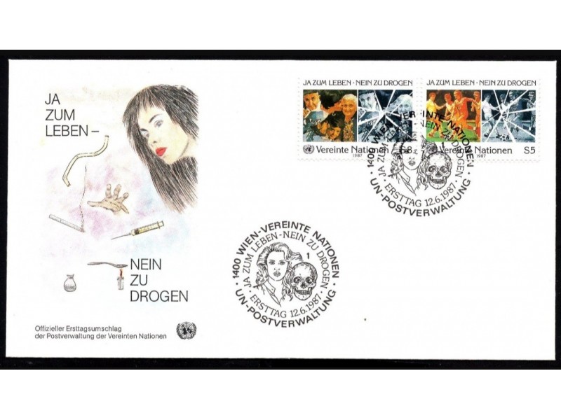 UN FDC 1987 god. Wien