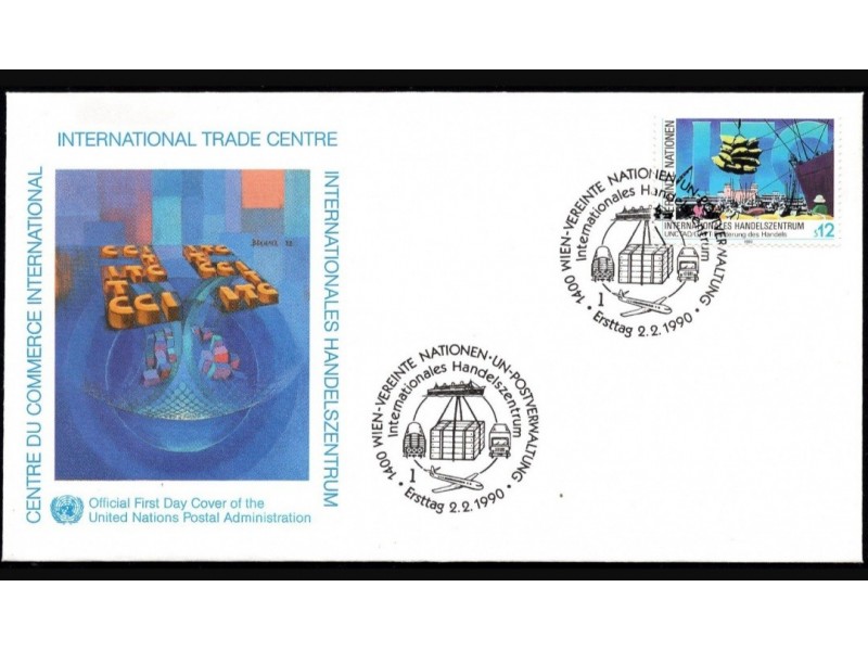 UN FDC 1990 god. Wien