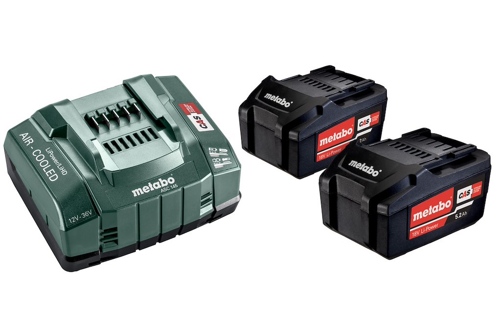 Baterijski komplet sa punjačem 18V Metabo Basic Set 2 x 5. 2 Ah